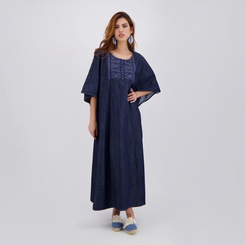 Robe jebba femme en jeans - JALILA | Kontakt